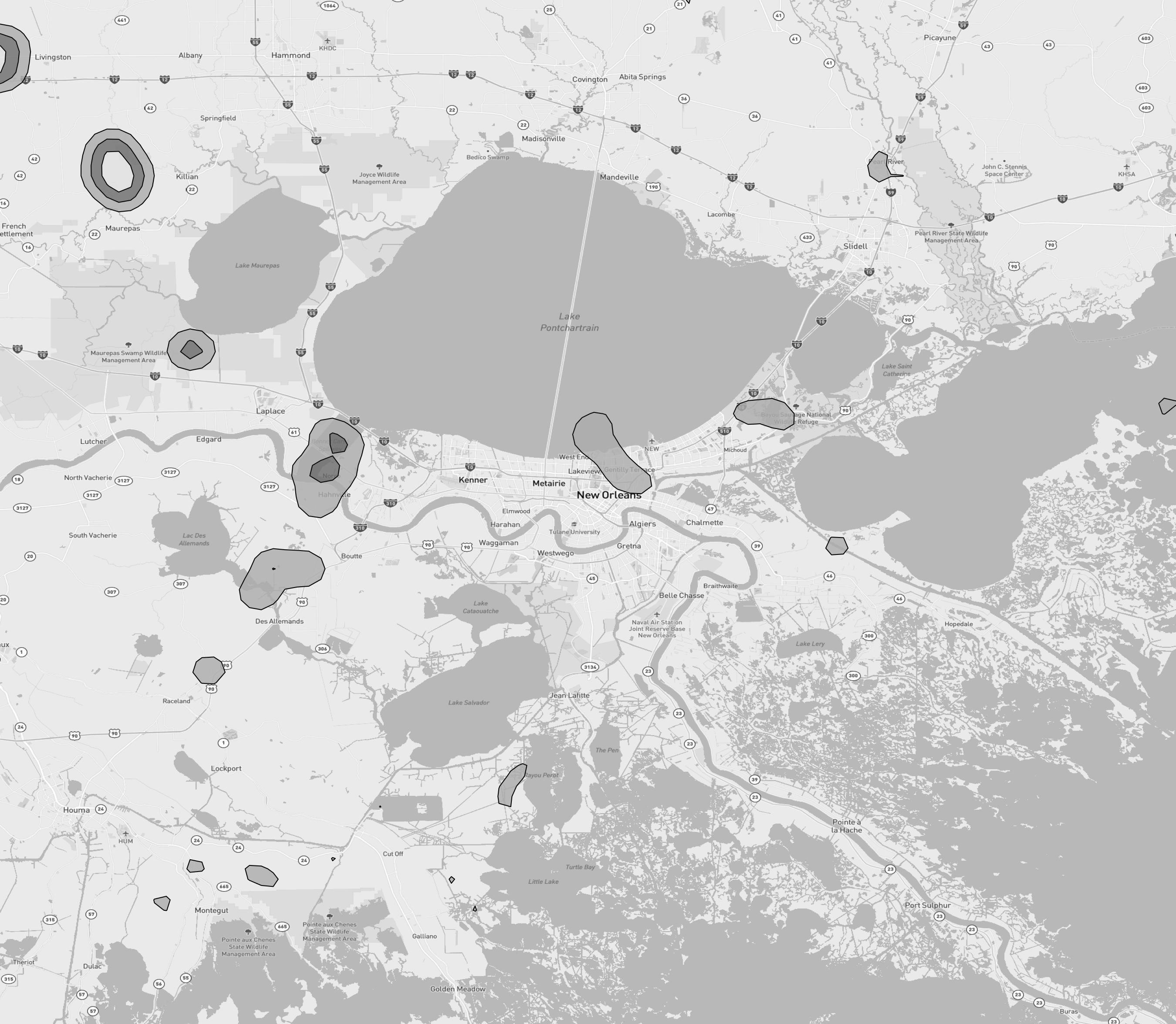 Free Hail Map: Norco, LA - May 28, 2025 | HailGeeks